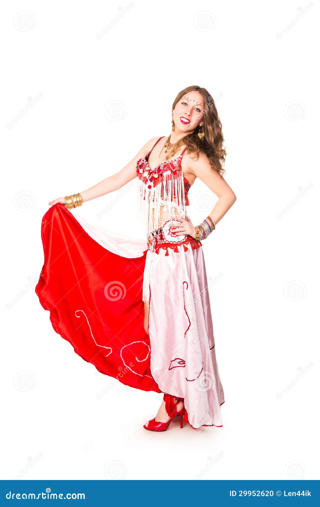 Beautiful Eastern Belly Dancer Stock Photo - Image of elegance ...