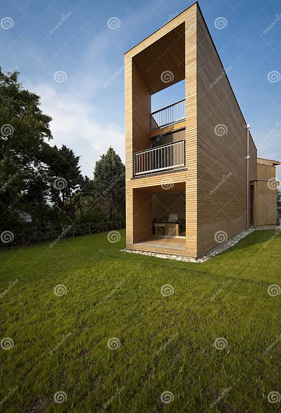 Beautiful ecologic house stock image. Image of structure - 15504151