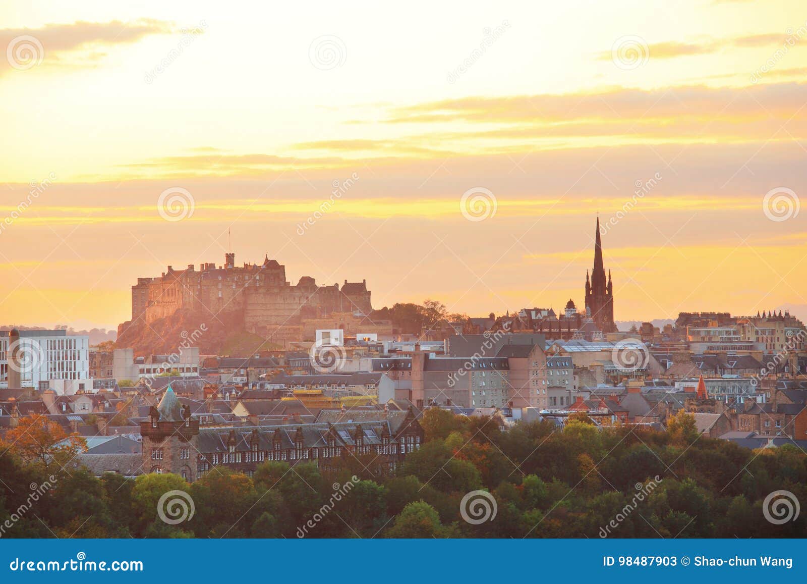 Beautiful Edinburgh Scenery Stock Image - Image of colors, scotland ...