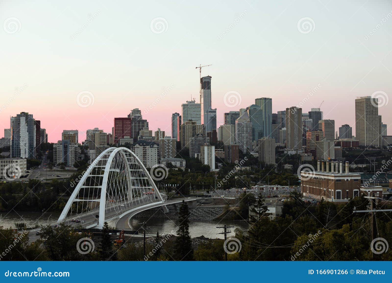 Beautiful Edmonton stock photo. Image of building, financial - 166901266