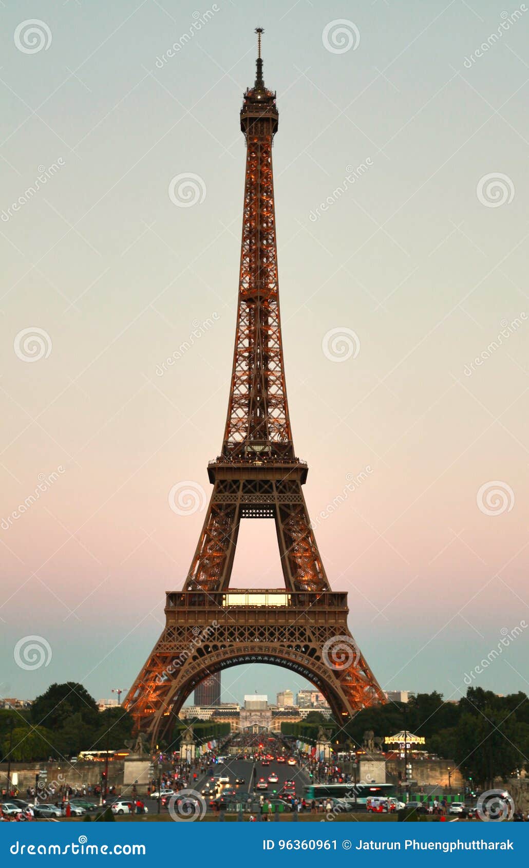 The Beautiful Eiffel Tower in Paris, France Editorial Photo - Image of ...