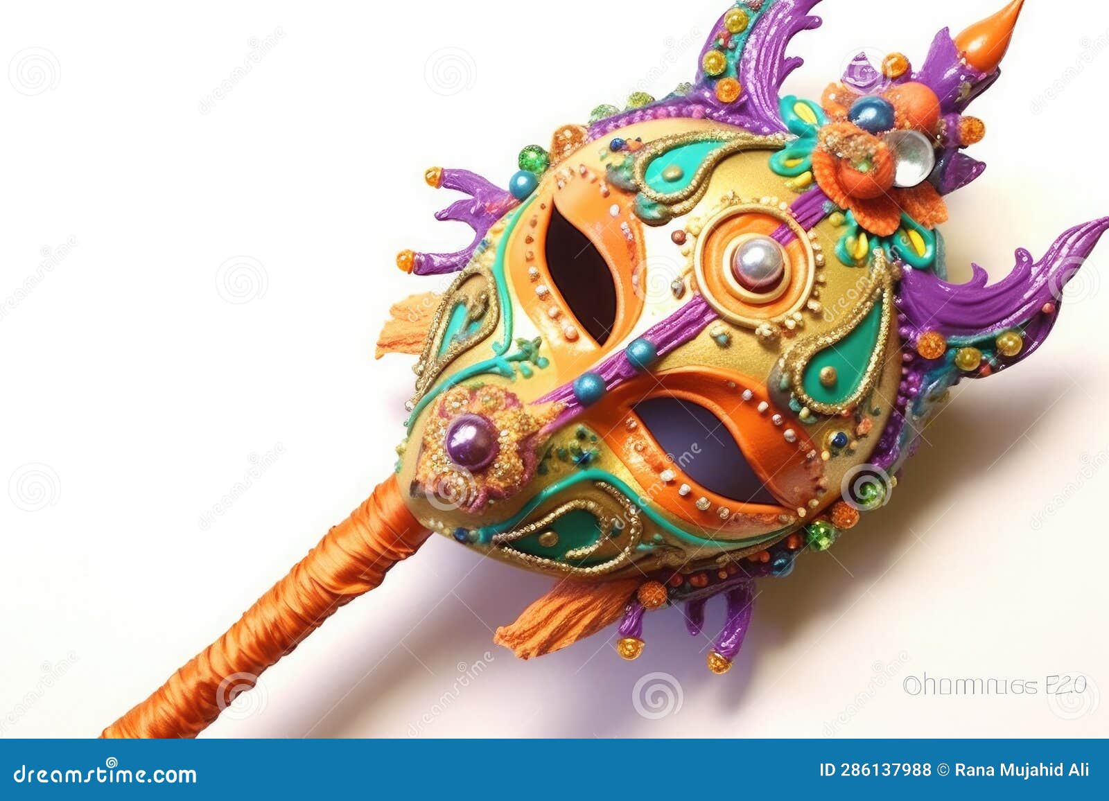 Beautiful Elaborate Masquerade Mask Generative AI Stock Photo - Image ...