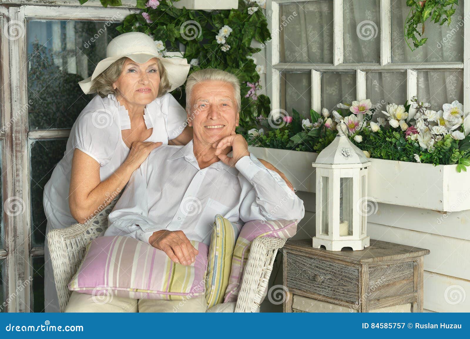 Beautiful Elderly Couple Veranda Stock Photos - Free & Royalty-Free ...