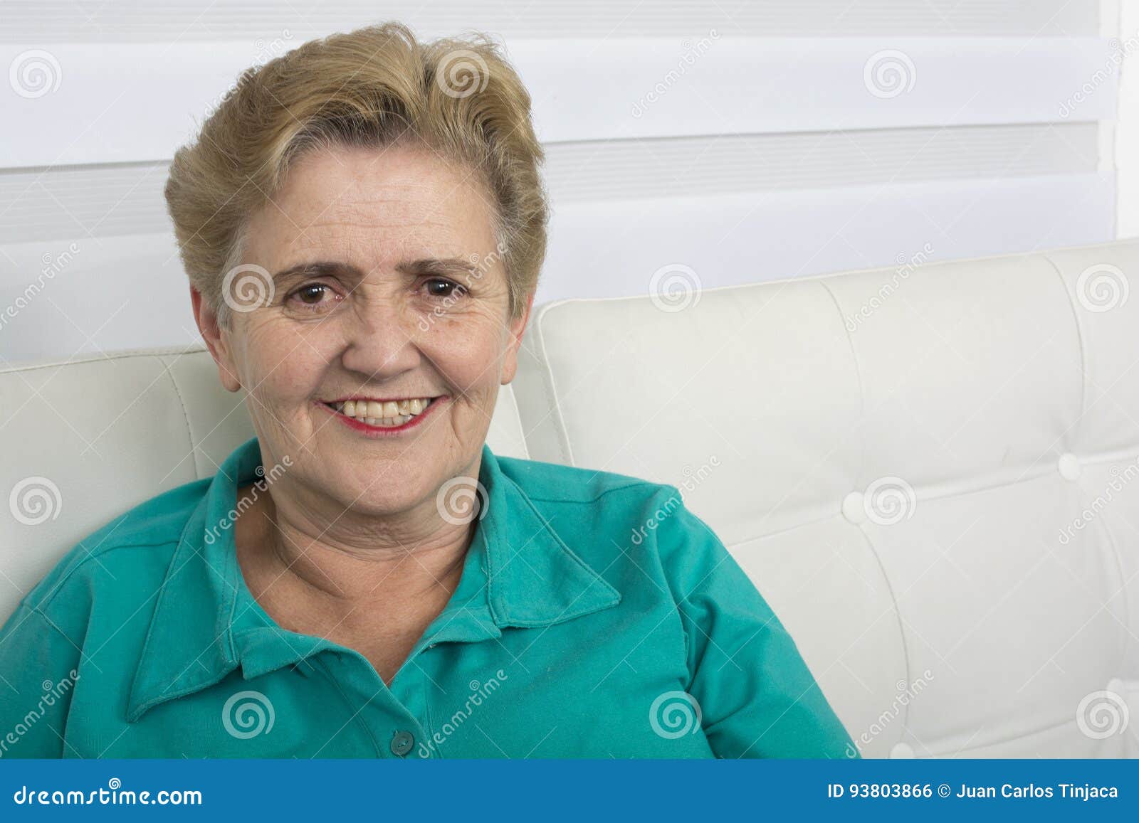 Beautiful elderly lady. stock photo. Image of contented - 93803866