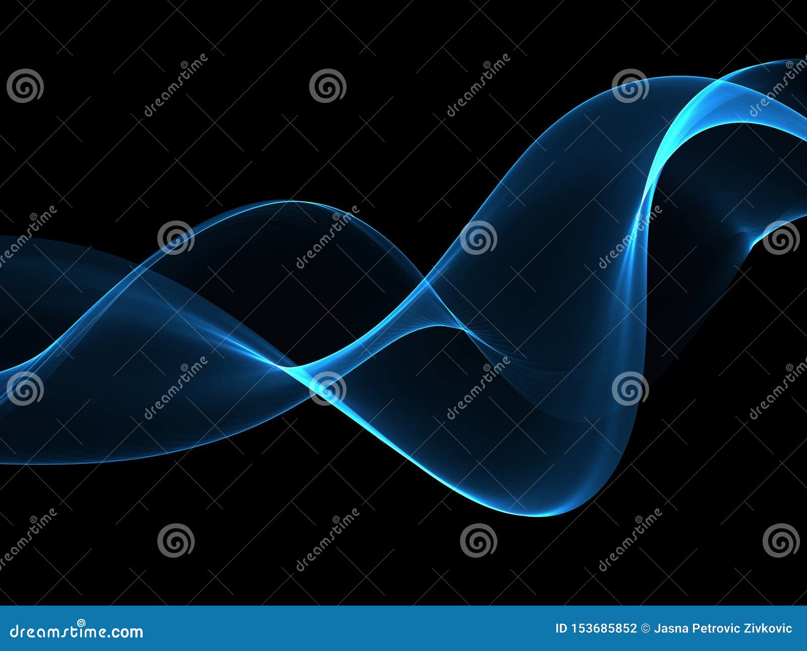 Elegant Abstract Dark Blue Wave Background Stock Illustration ...