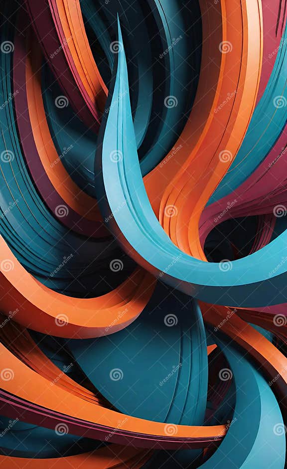 Beautiful Abstract Shape and Pattern for Wallpaper Ai Generated Image ...