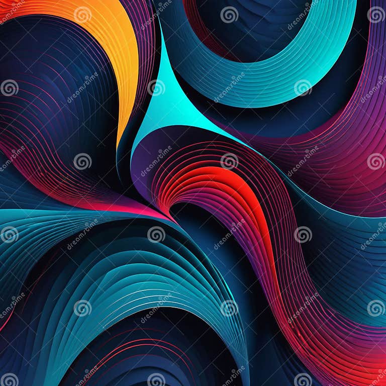 Beautiful Abstract Shape and Pattern for Wallpaper Ai Generated Image ...