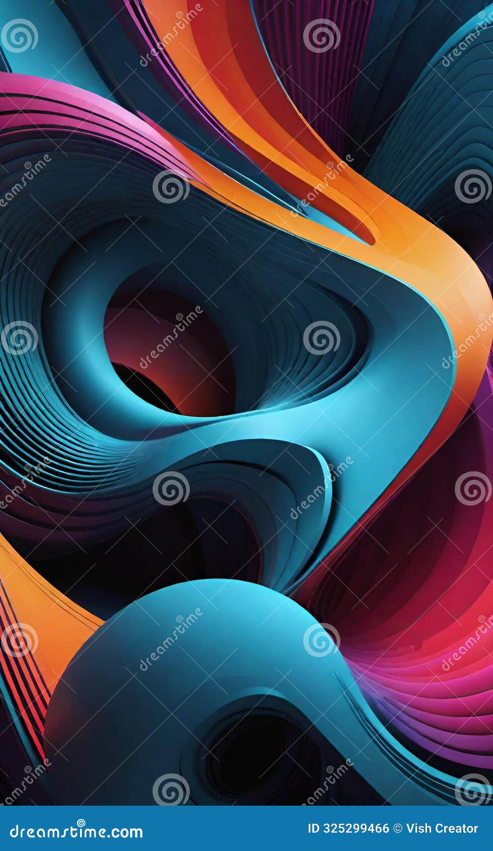 Beautiful Abstract Shape and Pattern for Wallpaper Ai Generated Image ...