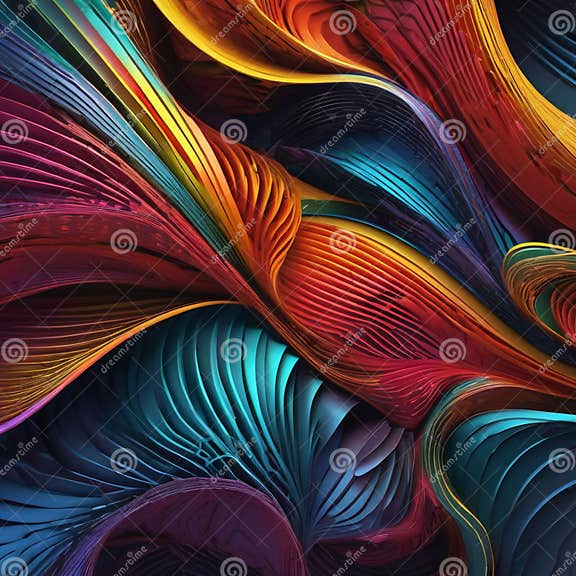 Beautiful Abstract Shape and Pattern for Wallpaper Ai Generated Image ...