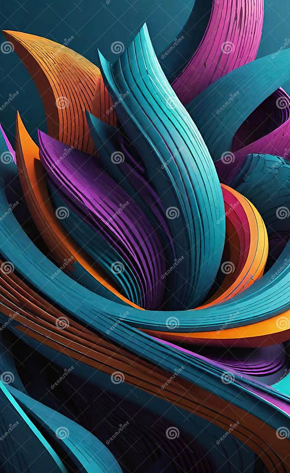 Beautiful Abstract Shape and Pattern for Wallpaper Ai Generated Image ...