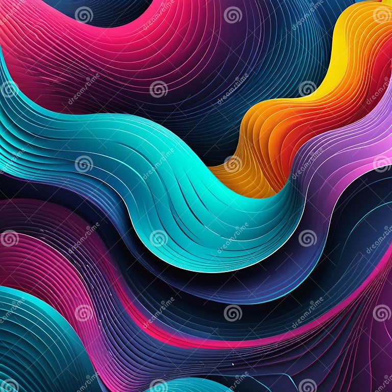 Beautiful Abstract Shape and Pattern for Wallpaper Ai Generated Image ...
