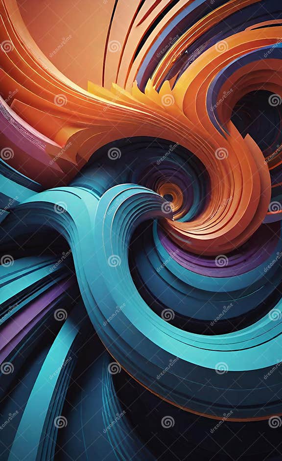Beautiful Abstract Shape and Pattern for Wallpaper Ai Generated Image ...