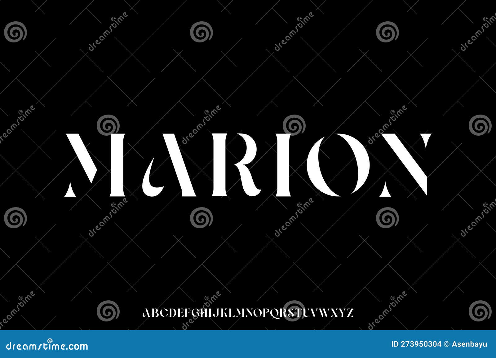 Beautiful and Elegant Abstract Stencil Type Serif Font Vector Stock ...