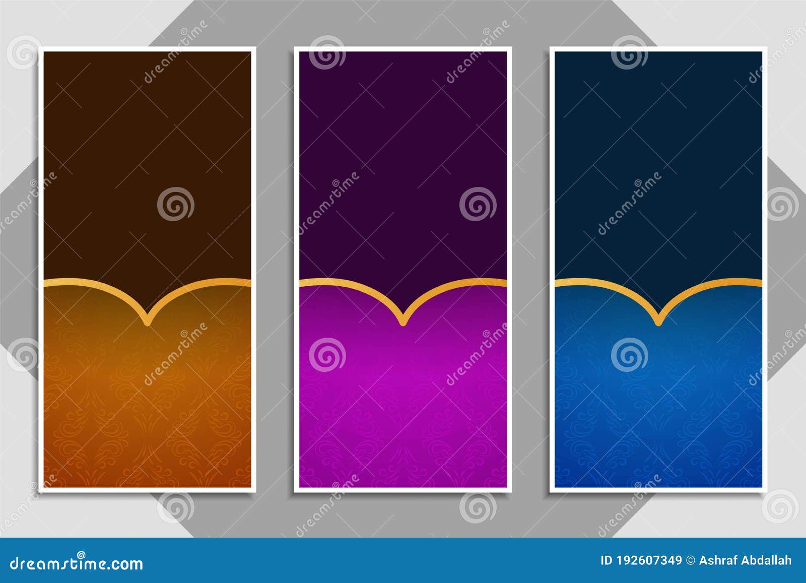 Beautiful Elegant Banners Set Stock Vector - Illustration of business ...