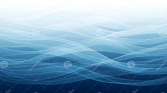Beautiful and Elegant Gradient Flowing Blue Horizontal Wave Pattern ...