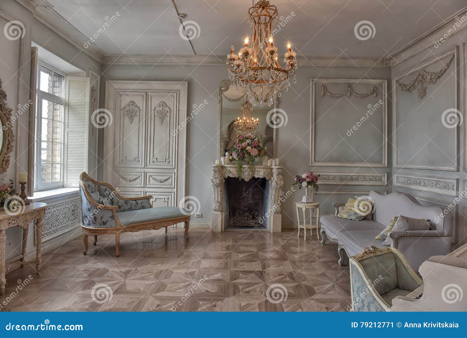 Beautiful Elegant Interior Living Room Stock Image - Image of fashion ...