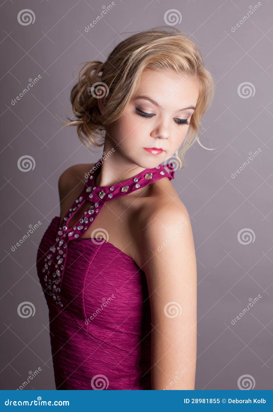 Beautiful Young Blonde Elegant Lady Stock Image - Image of beauty ...