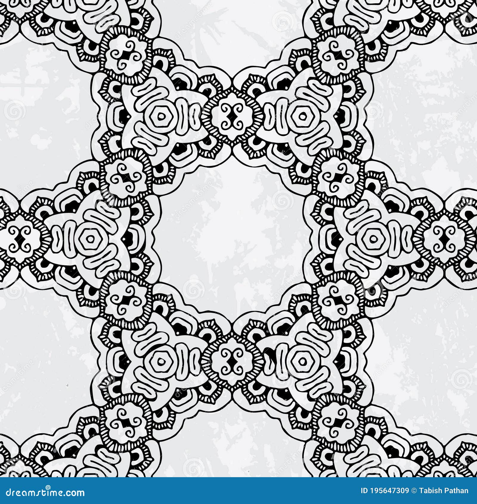 Beautiful and Elegant Monochromatic and Grey Symmetrical Pattern ...