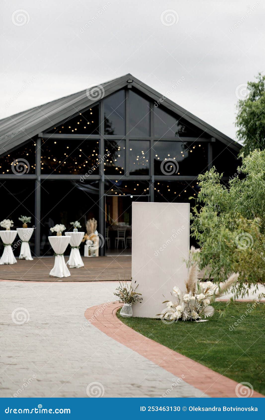 Beautiful Elegant Stylish Wedding Guest Table List Stock Photo - Image ...