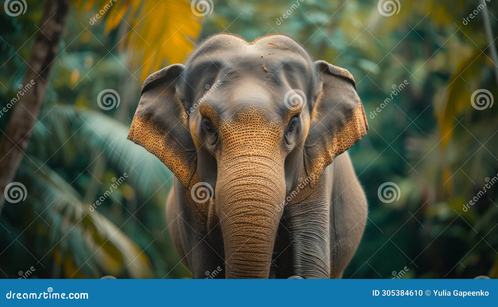 A Beautiful Elephant Looks at the Camera Stock Photo - Image of safari ...