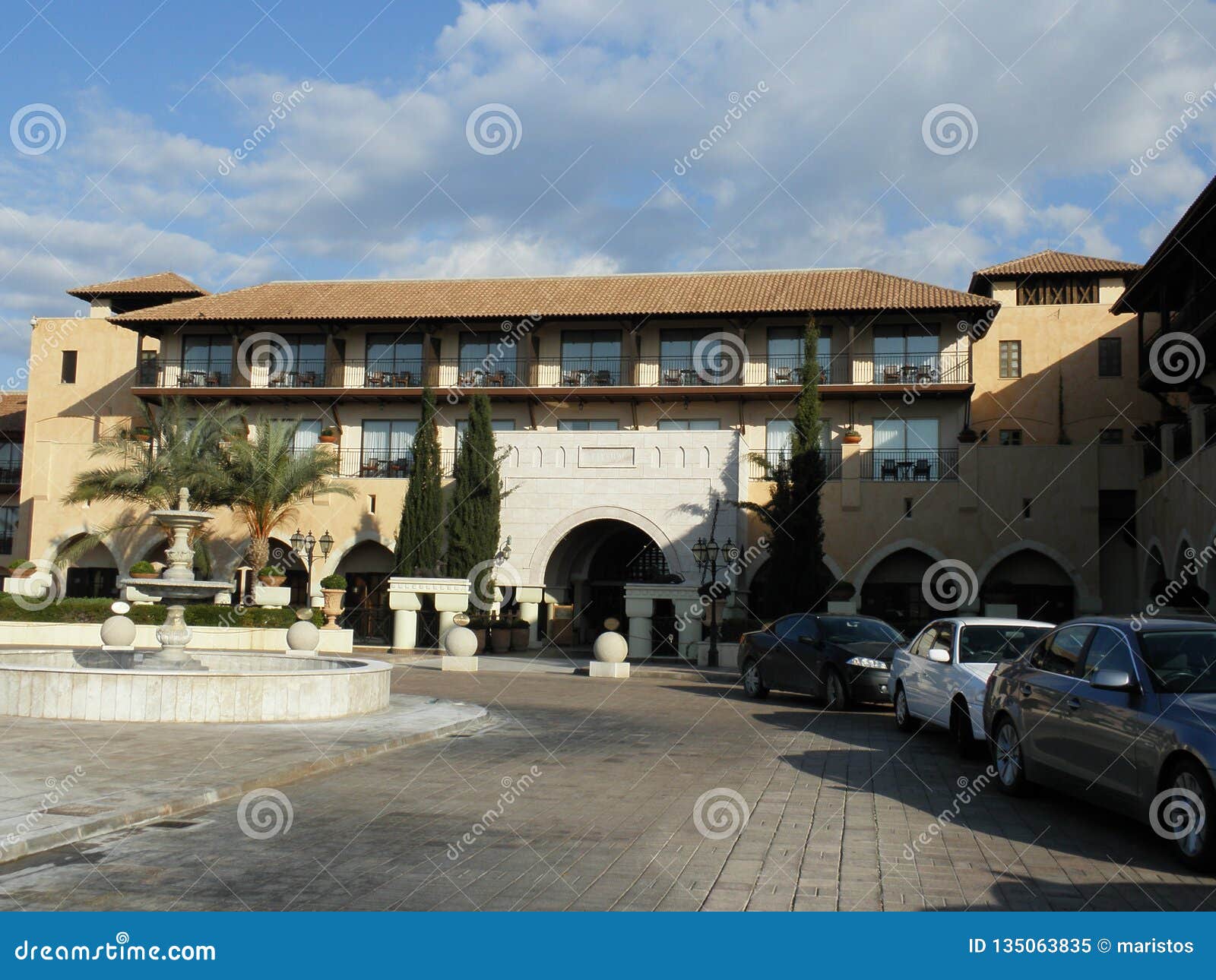 The Beautiful Elysium Hotel Building Paphos in Cyprus Editorial Image ...