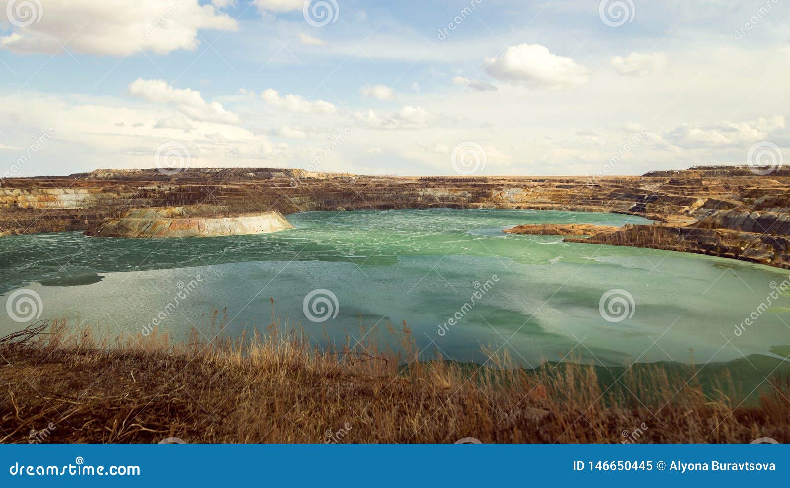 Beautiful Emerald quarry stock image. Image of beauty - 146650445