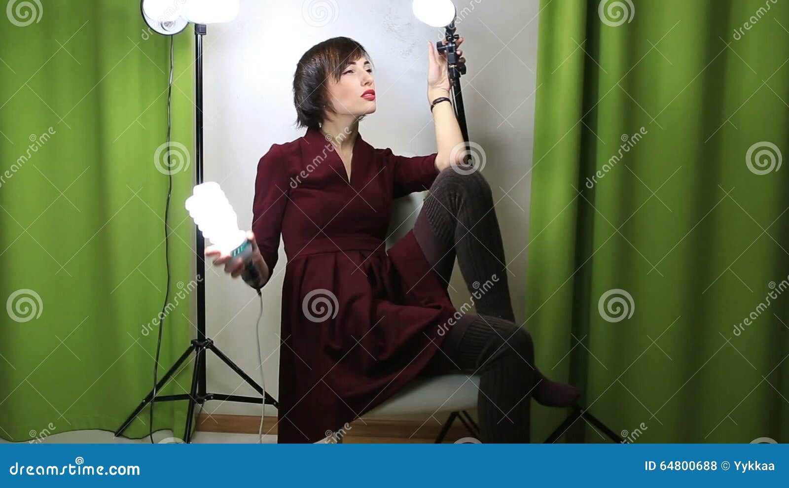 Beautiful Emotional Model Posing at Camera with Stock Footage - Video ...