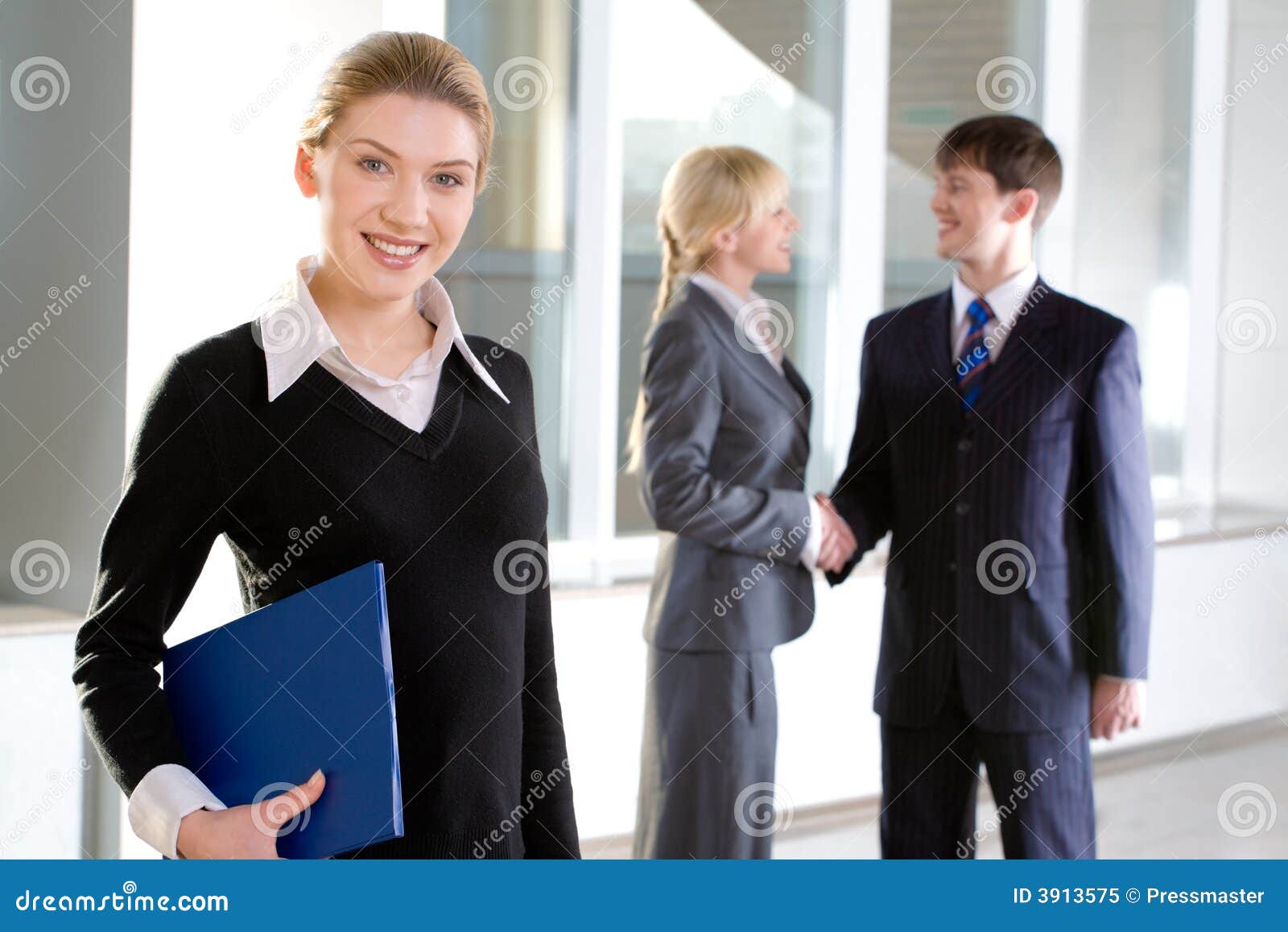 Beautiful employee stock image. Image of friendly, beautiful - 3913575