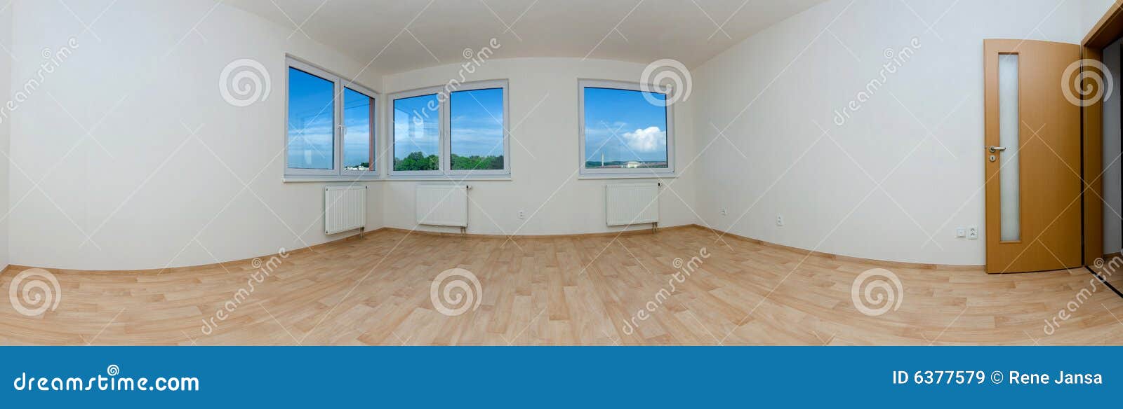 Beautiful Empty Room stock image. Image of indoors, apartment - 6377579