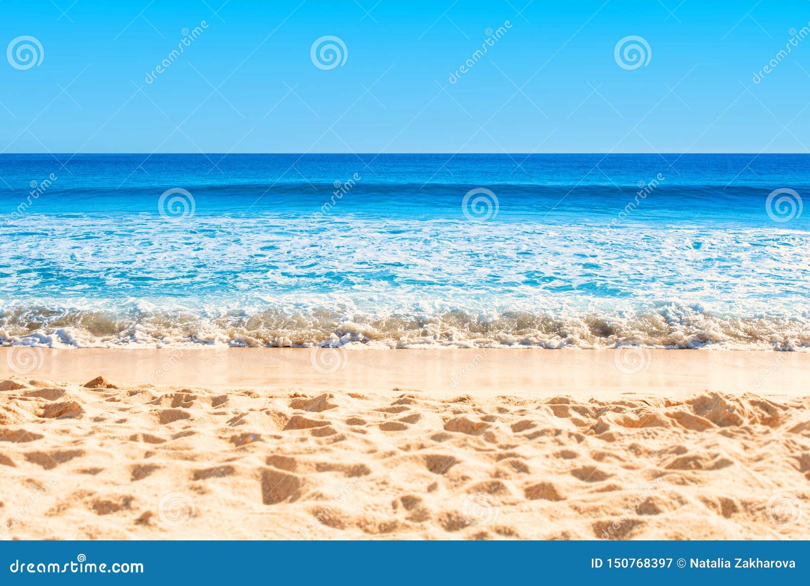 Beautiful Empty Sea and Beach Background. Copy Space Stock Image ...