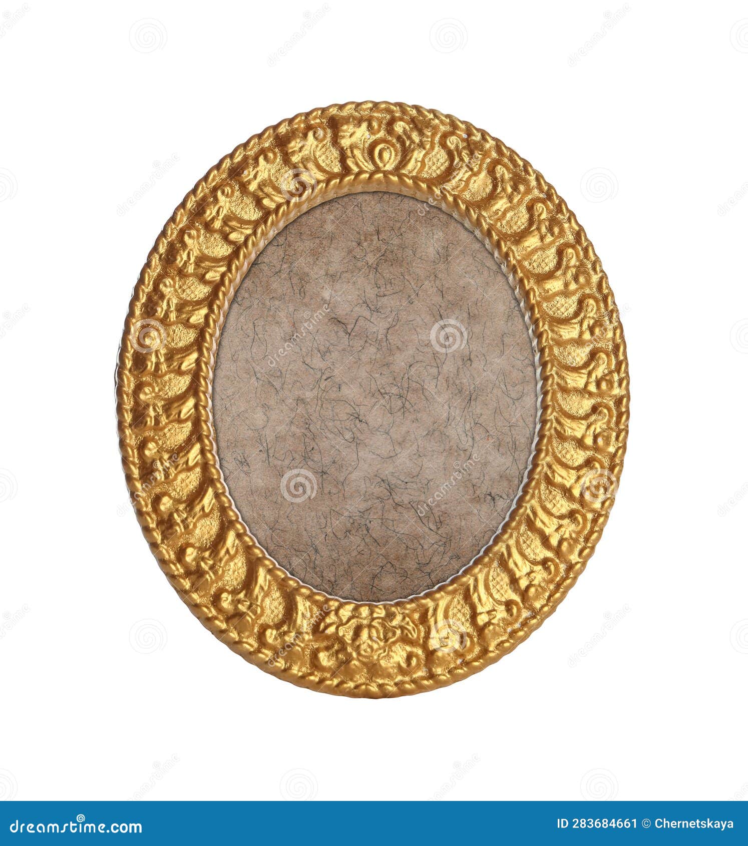 Beautiful Empty Vintage Frame Isolated on White Stock Image - Image of ...