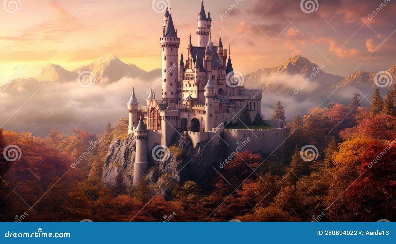 Enchanted Magical Forest With Big Tree Stock Photography ... Enchanted Magical Forest With Big Tree Stock Photography ...