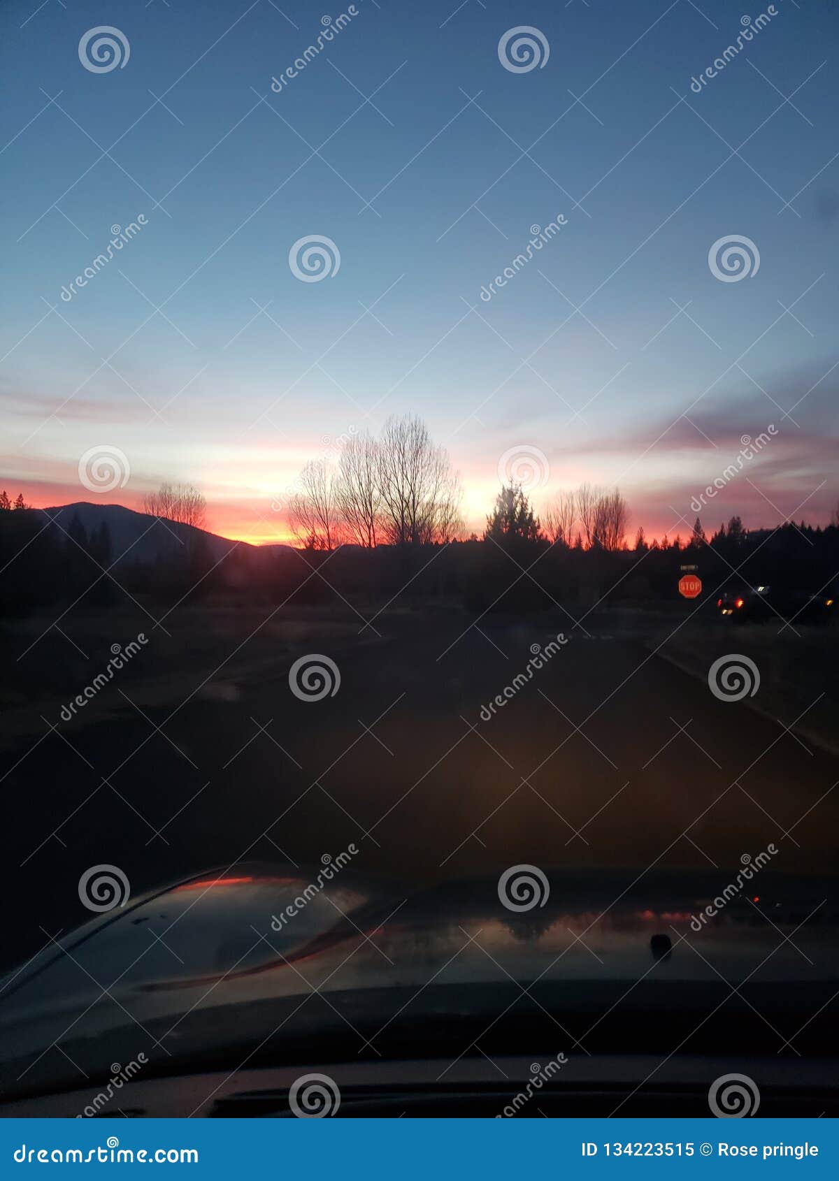 Beautiful end stock image. Image of dusk, pink, beautiful - 134223515