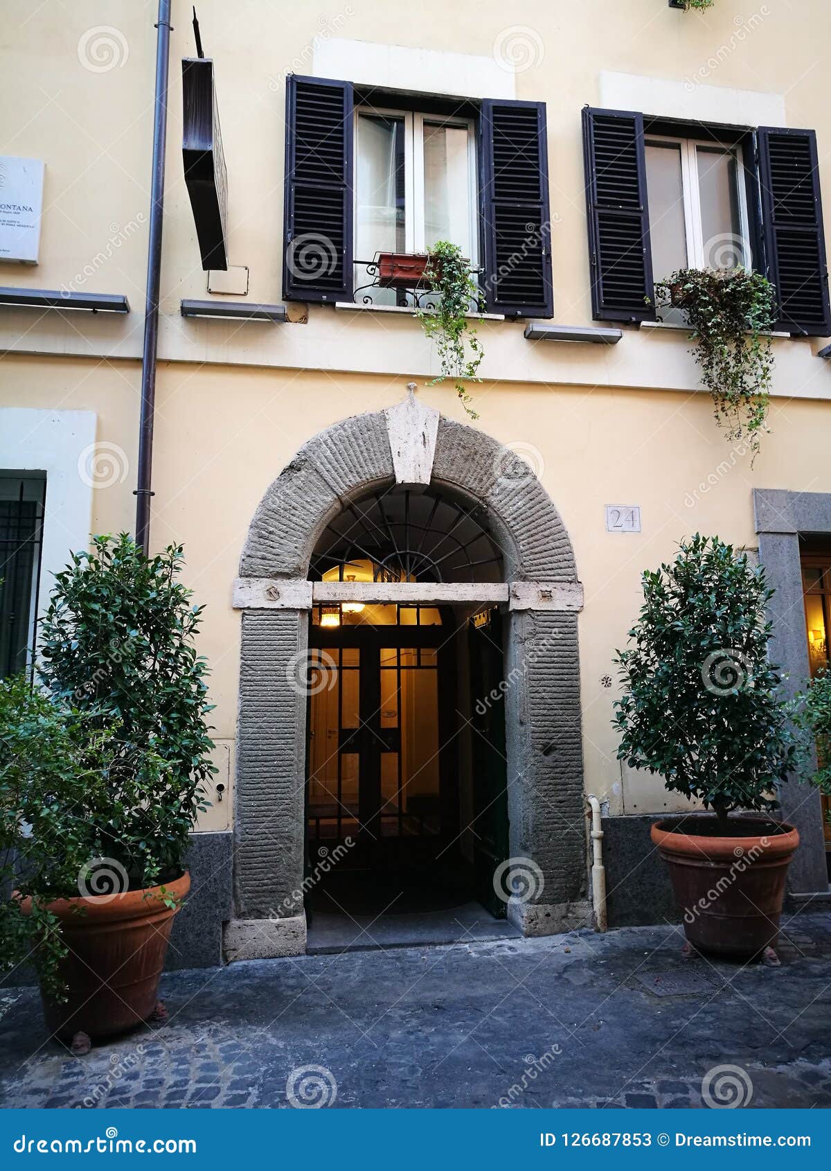 Rom stock image. Image of beautiful, italy, entrance - 126687853