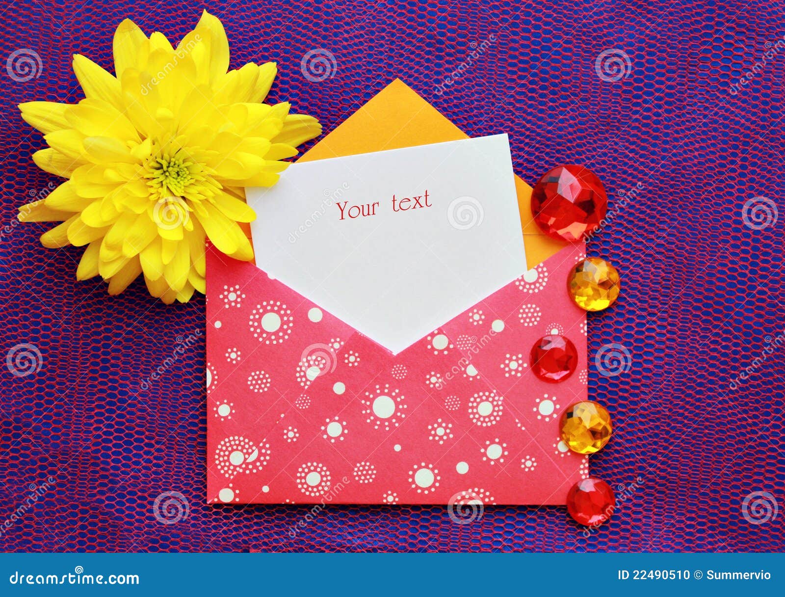 Beautiful envelope stock photo. Image of heart, amour - 22490510