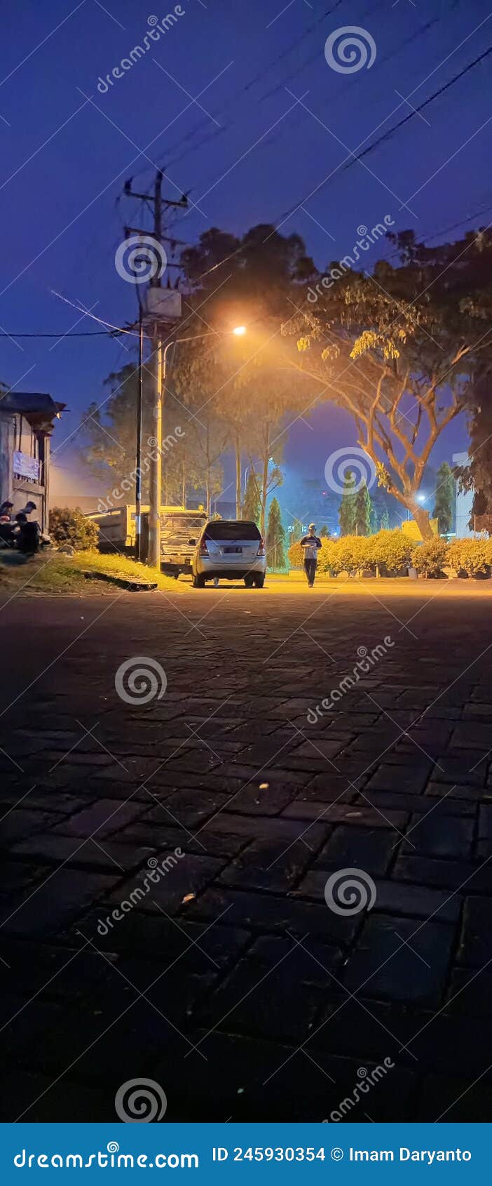 Beautiful Environment at Night Stock Photo - Image of downtown, tree ...