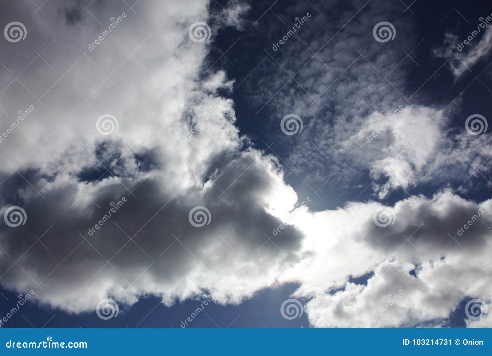 Beautiful Evening with Dark Clouds Stock Image - Image of color, light ...
