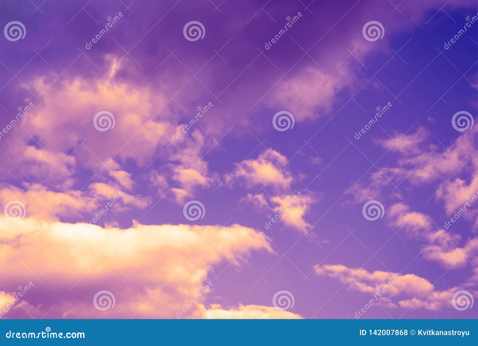 Beautiful Evening Orange Violet Sky. Sky Background Stock Photo - Image ...