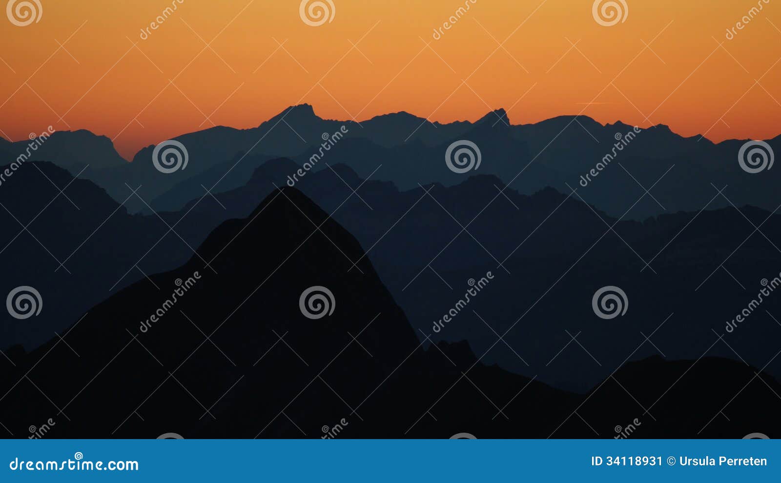 Beautiful evening scene stock image. Image of rothorn - 34118931