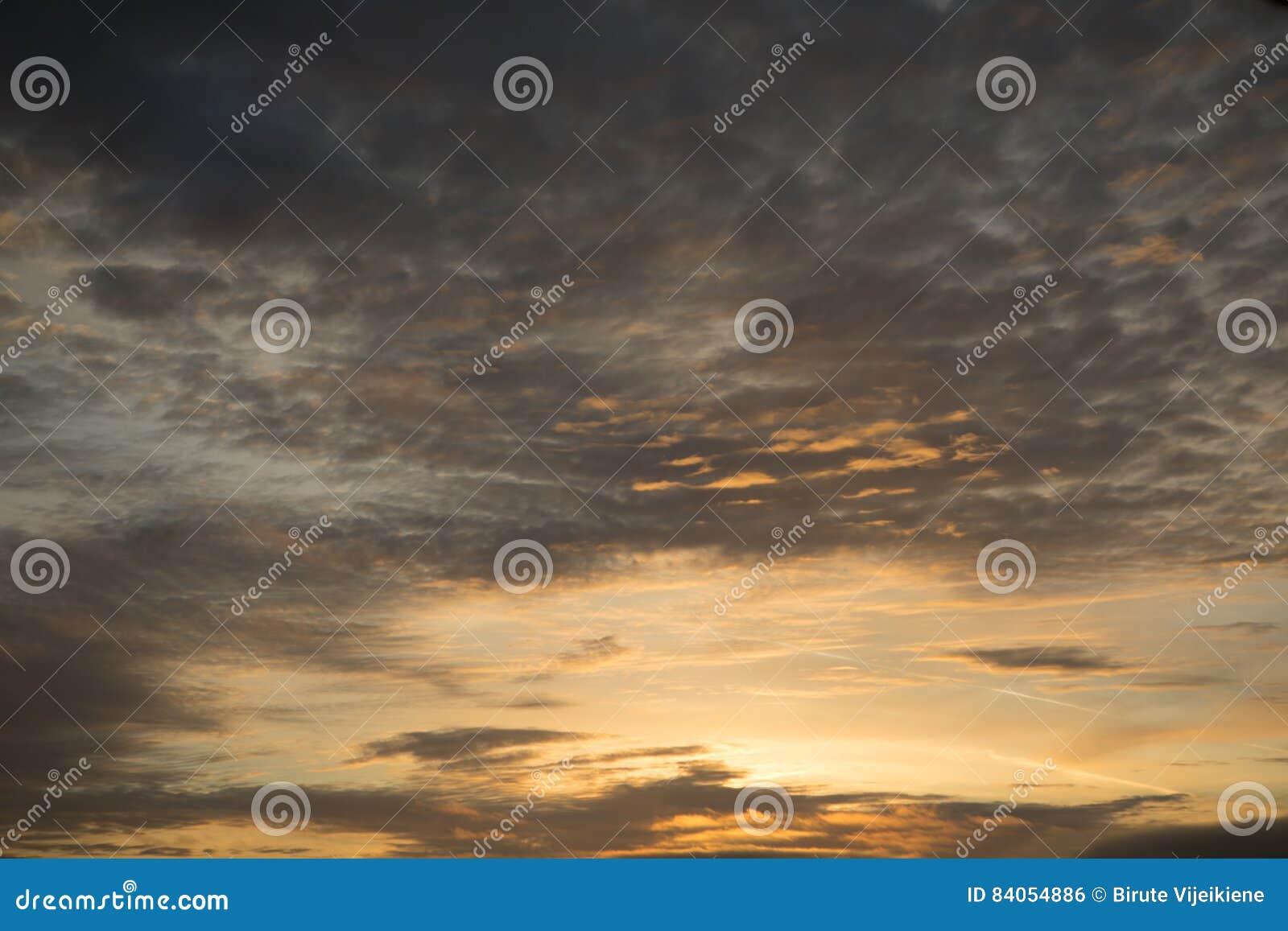 Silver Clouds Floating In Blue Sky, Panorama Royalty-Free Stock ...