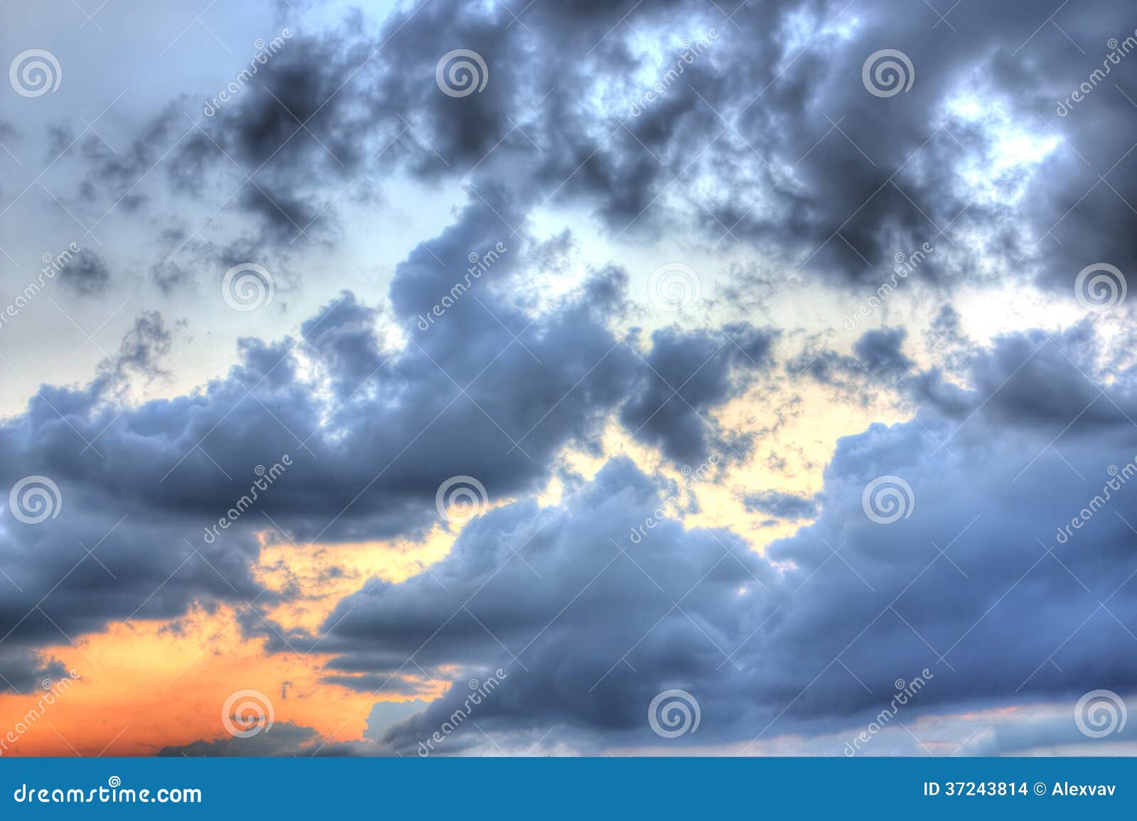 Beautiful evening sky stock photo. Image of horizontal - 37243814