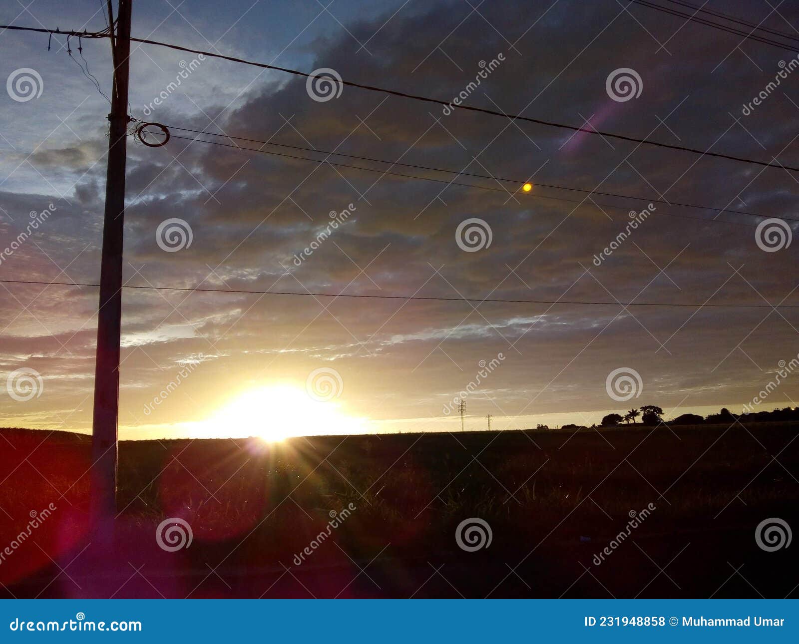 Beautiful Evening Sunset Time Stock Photo - Image of beautiful, havan ...