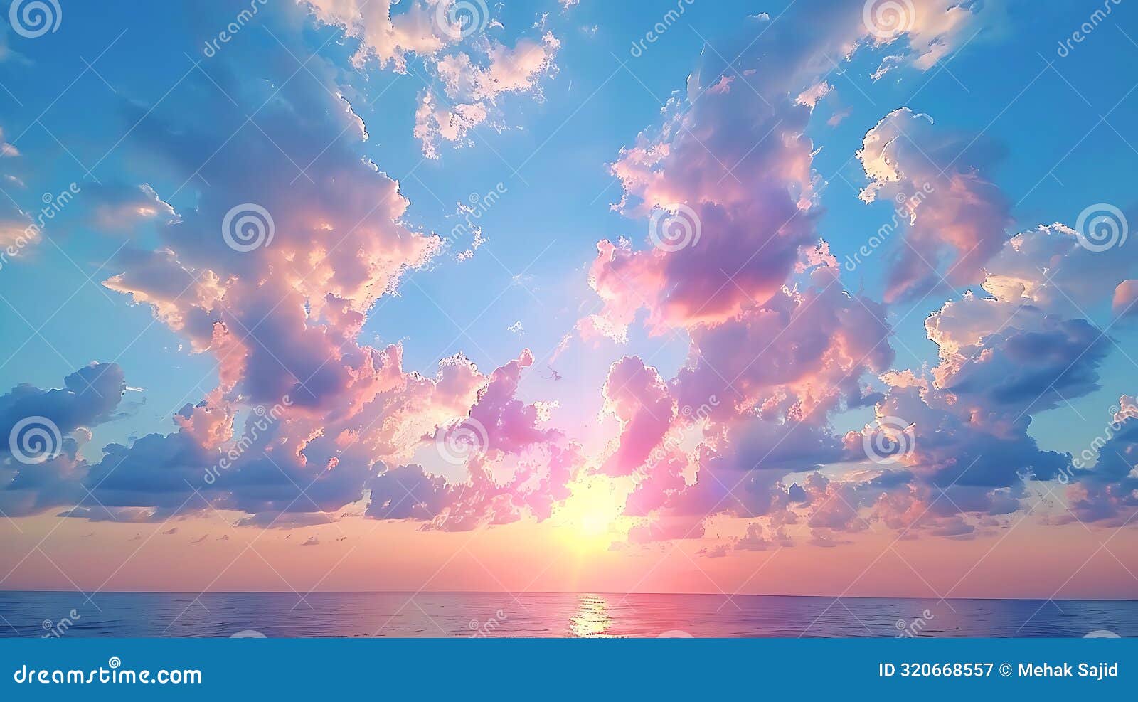 Beautiful Evening View with Blue Sky Stock Image - Image of financial ...