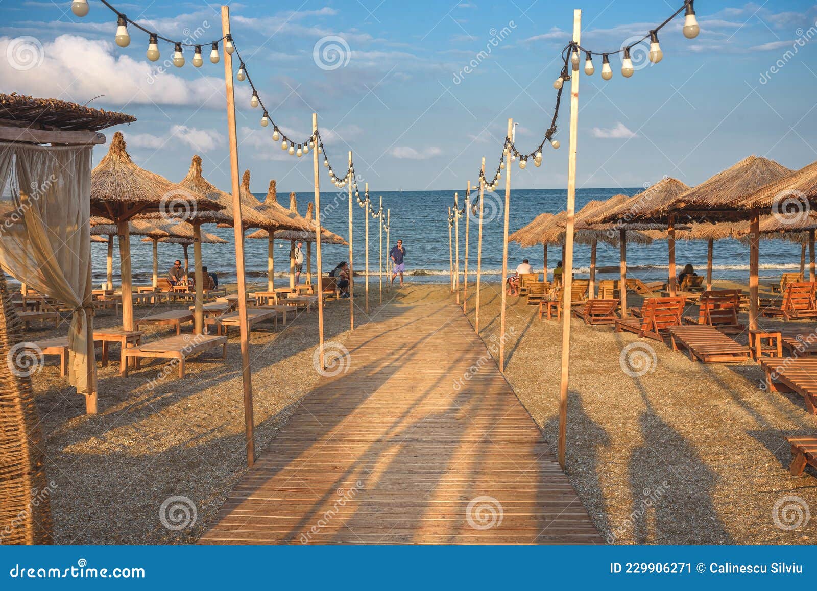Neversea Beach from Constanta, Romania. Stock Image - Image of modern ...