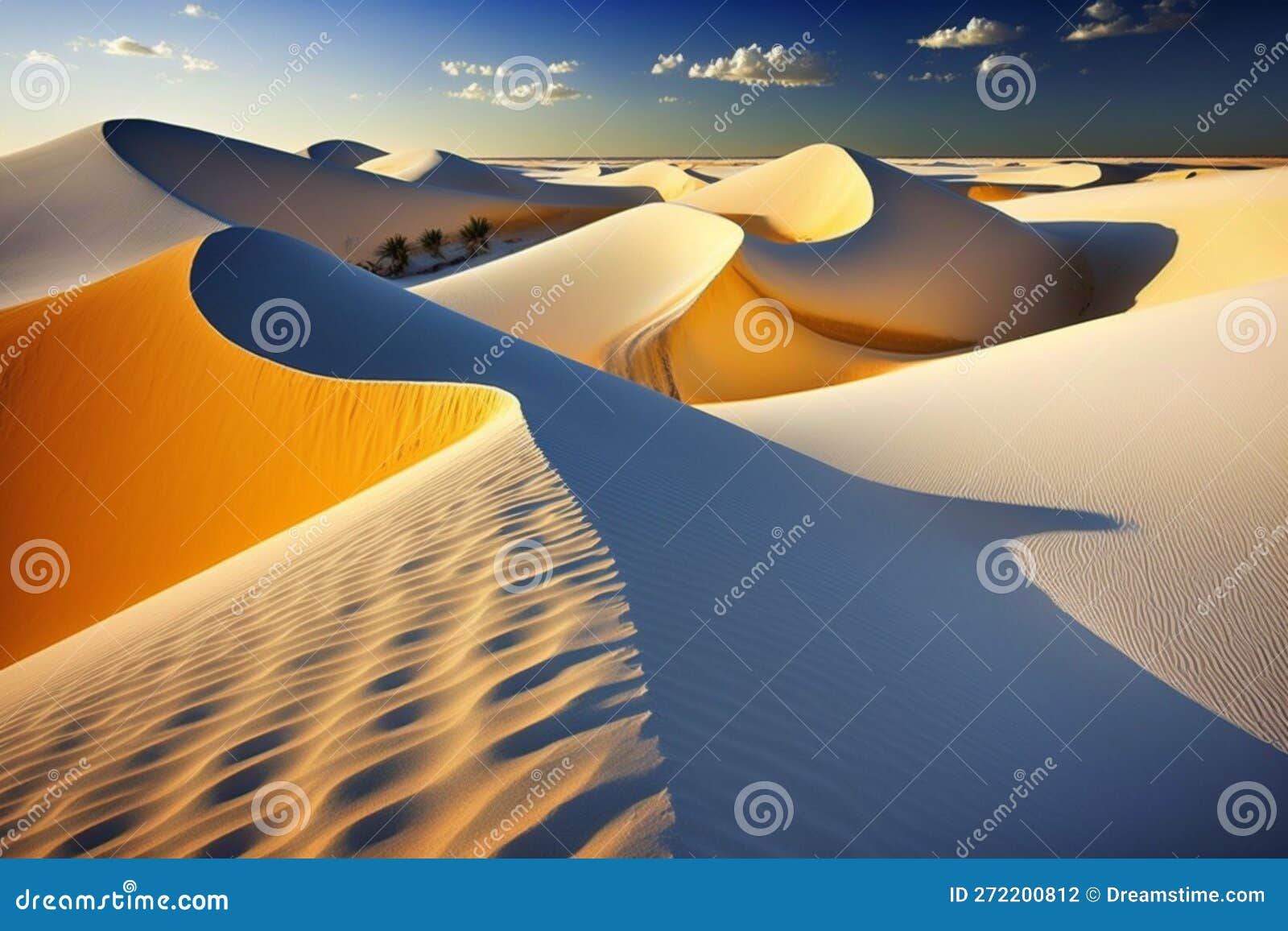 A Beautiful and Exotic Landscape of Sand Dunes, AI Generated Stock ...