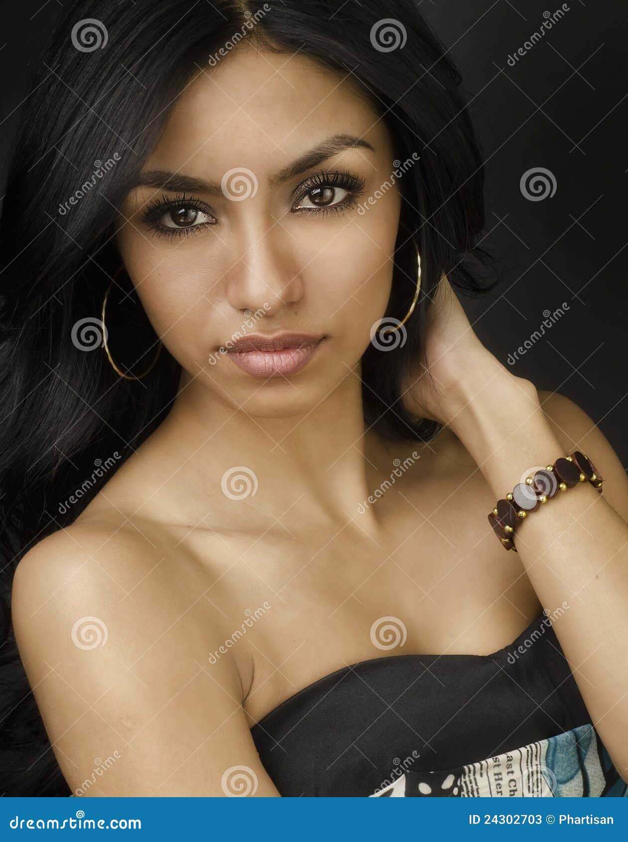 Beautiful Exotic Young Woman Stock Image - Image of calm, color: 24302703
