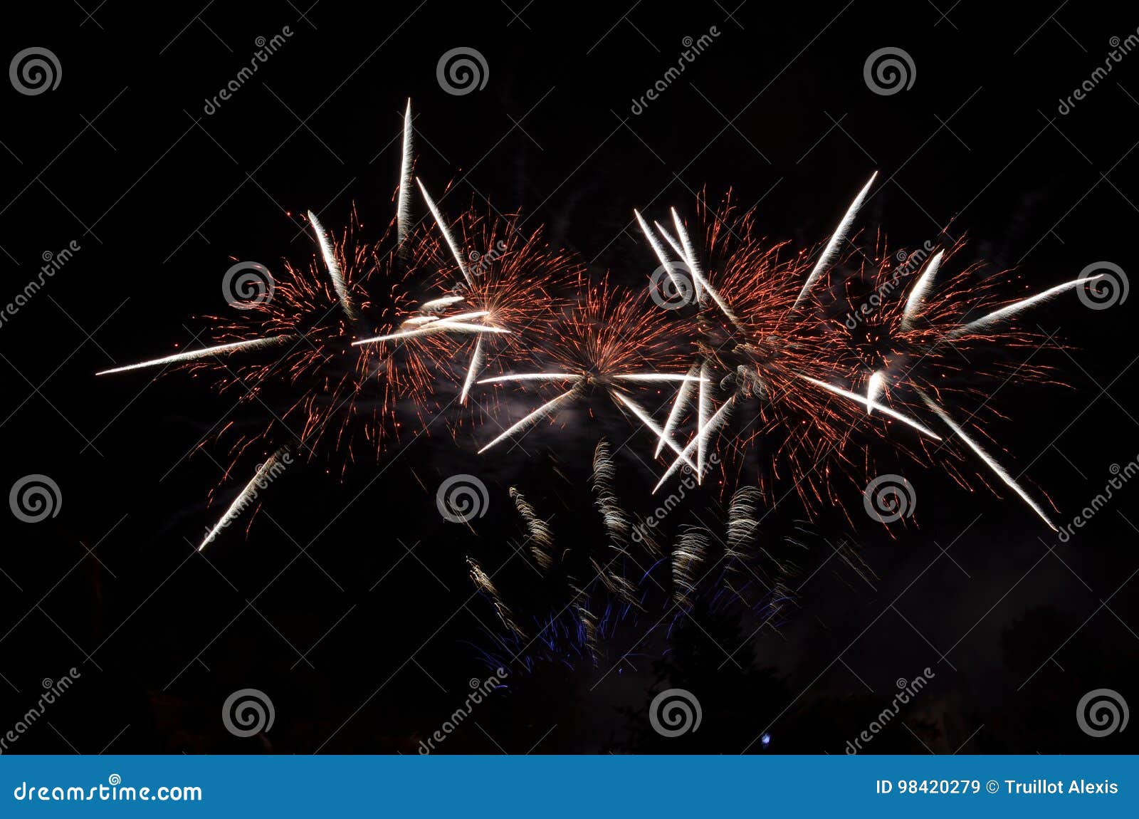 Beautiful Explosion of Fireworks Stock Image - Image of blue, beautiful ...