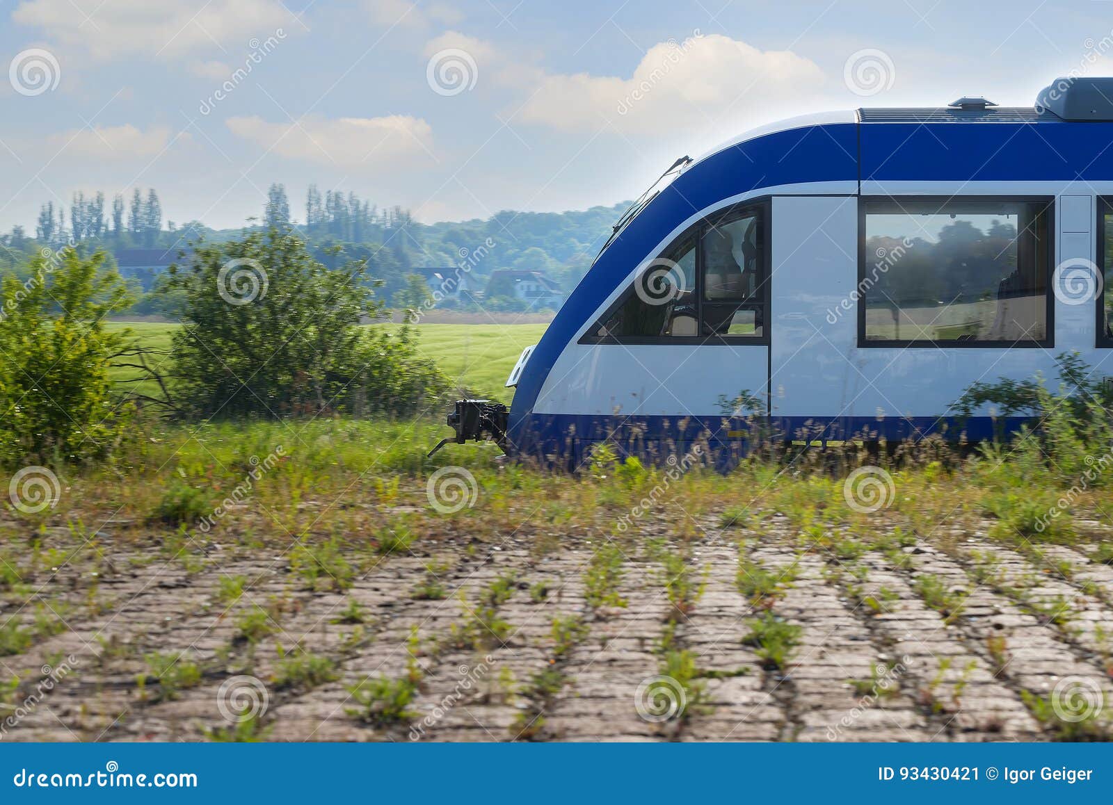 Beautiful Express Train, Races by Rail Summer Stock Image - Image of ...