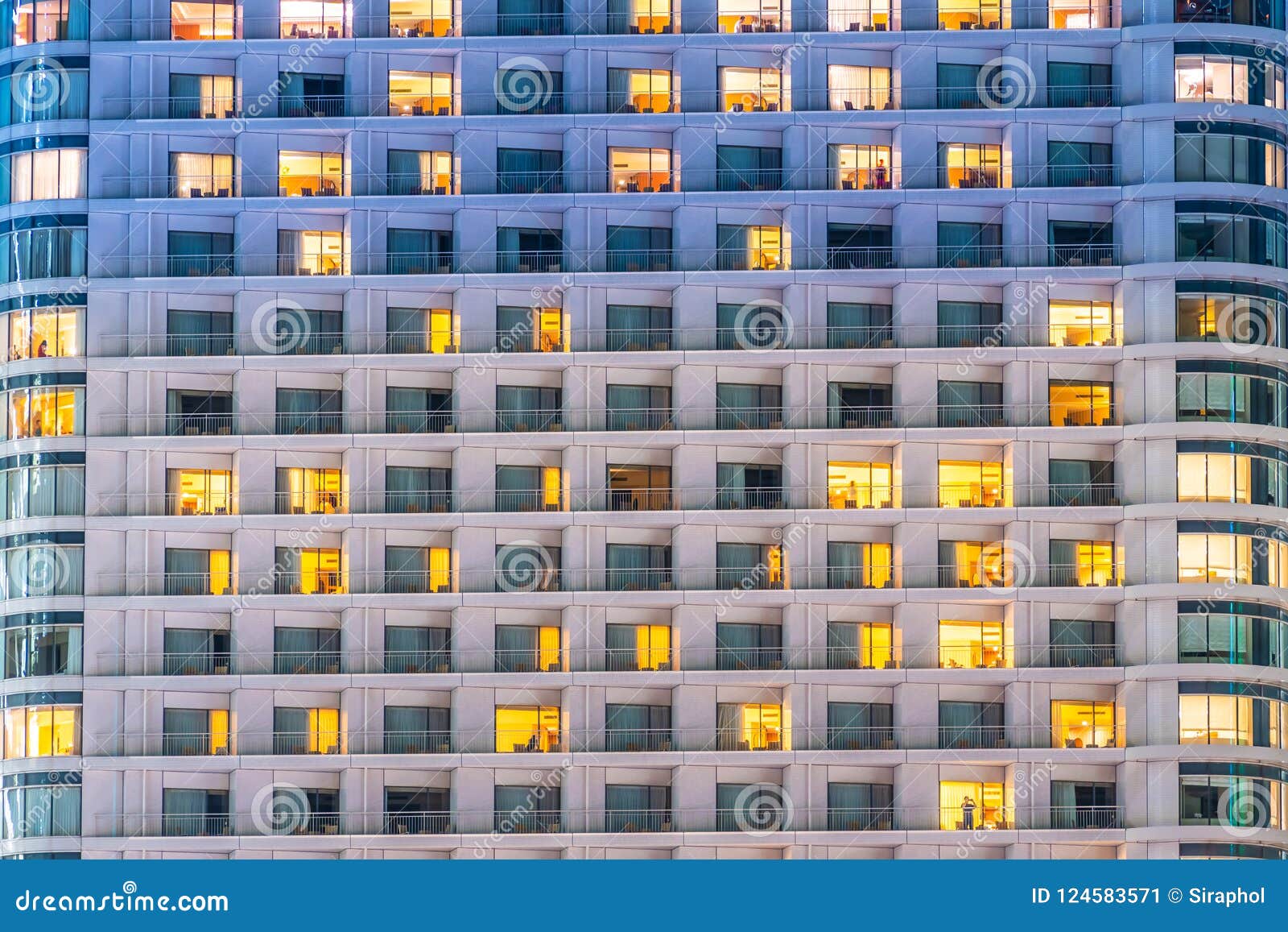 Beautiful Exterior Building and Architecture with Window and Light ...