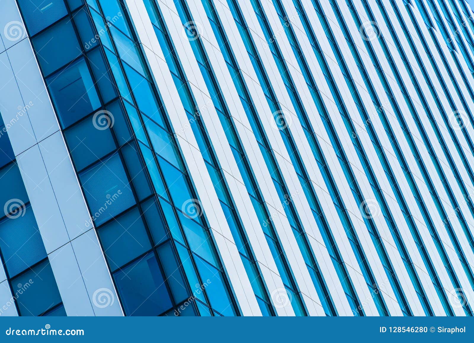 Beautiful Exterior Building and Architecture with Window Pattern Stock ...